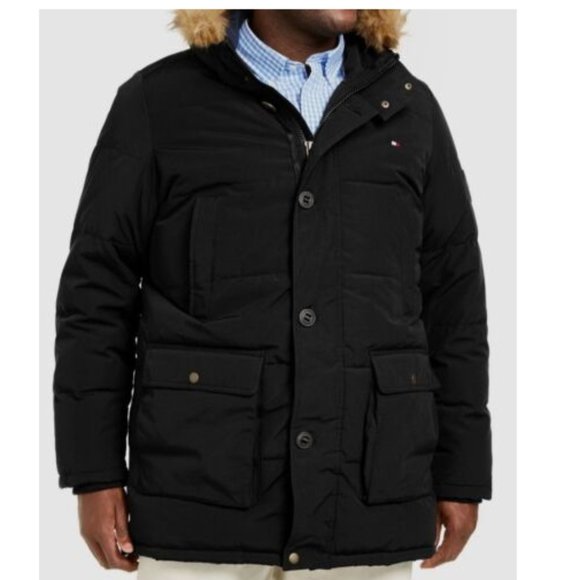 Tommy Hilfiger | Jackets & Coats | Nwt Tommy Hilfiger Black Hooded Long ...